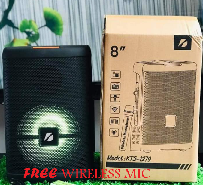 portable wireless Bluetooth Karaoke speaker KTS-1279 with led light ...