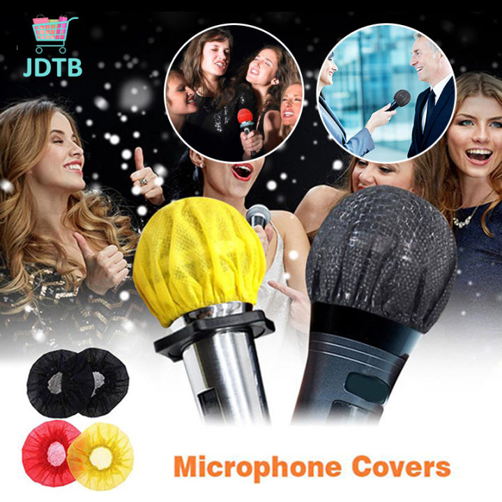 2Pcs/Pack Disposable Non-Woven Microphone Protective Cap Dustproof ...