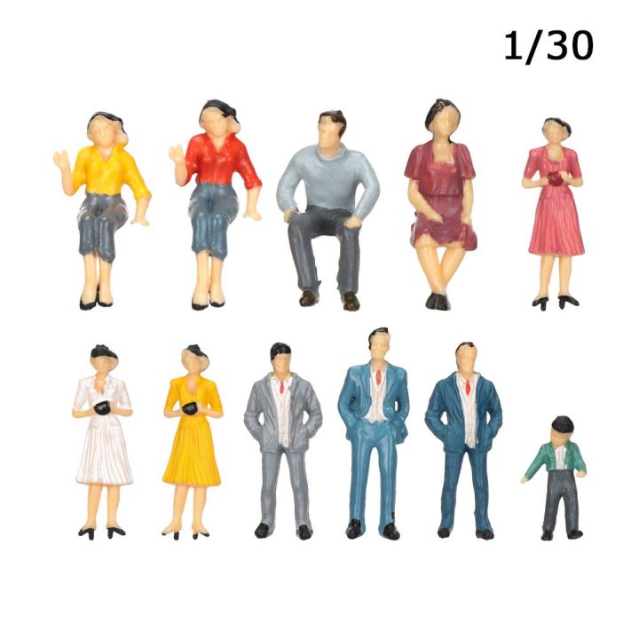 10Pcs 1:25/1:30 Scale Model Building Passengers DIY Character Plastic ...