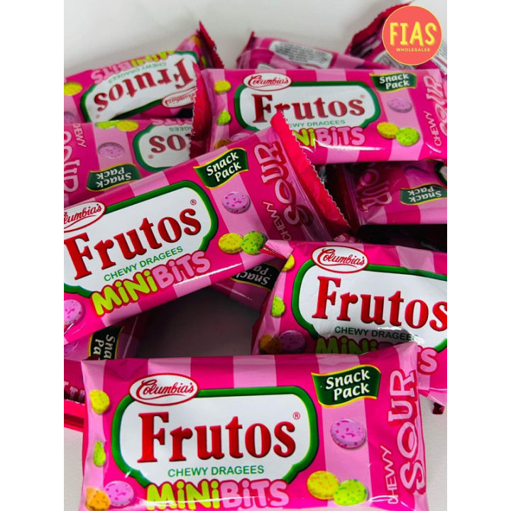 12 Pieces Frutos Mini Bits Sour Candy Pink | Lazada PH