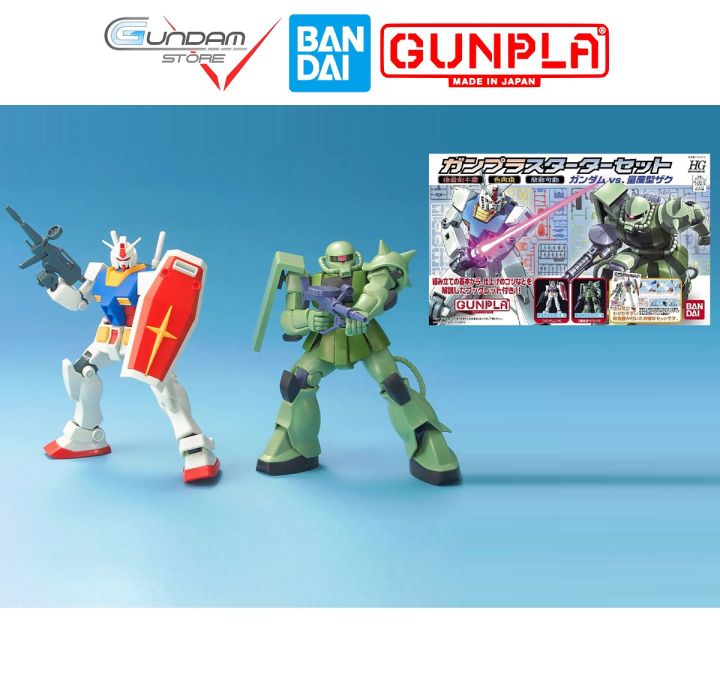 Mô Hình Gundam HG Gunpla Starter Set RX-78-2 vs Zaku 2 Bandai 1/144 ...
