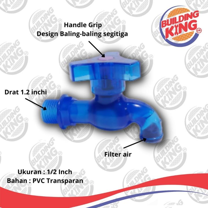 Kran Plastik PVC Transparan 1/2" Inch Keran Baling | Lazada Indonesia