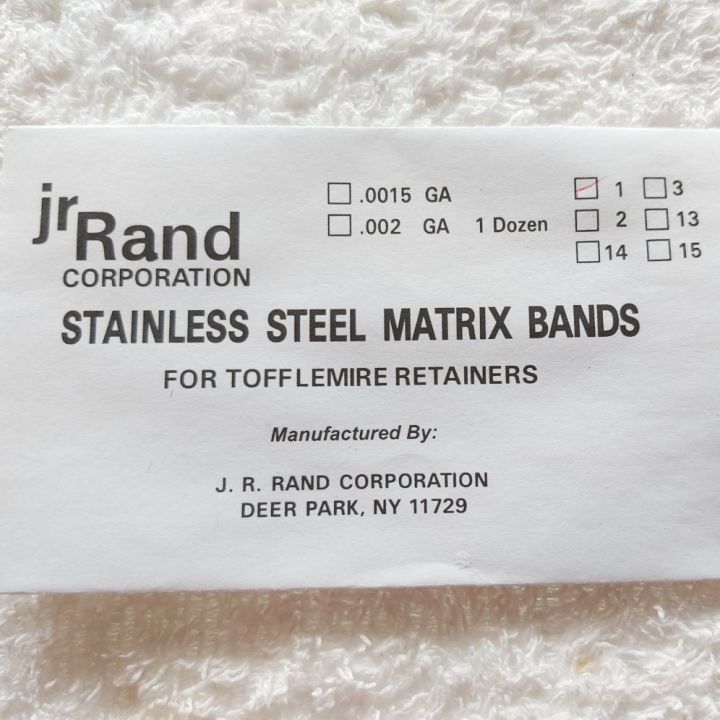 Stainless steel Matrix Band Pre Molar | Lazada PH