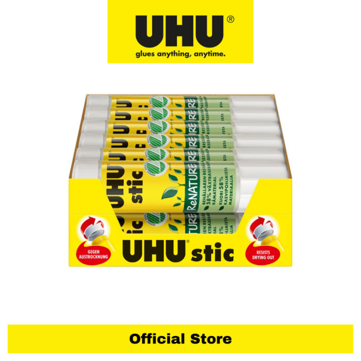UHU Original Stic Glue Stick ReNATURE (Box of 8.2g x 24 / 21g x 12 ...
