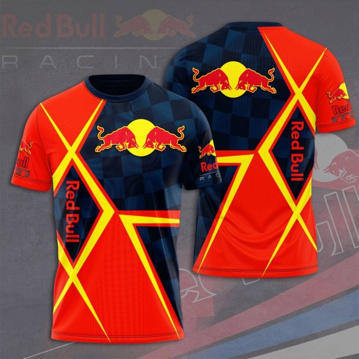 Red Bull Pattern 3D printing, men's leisure sports new summer fashion t ...