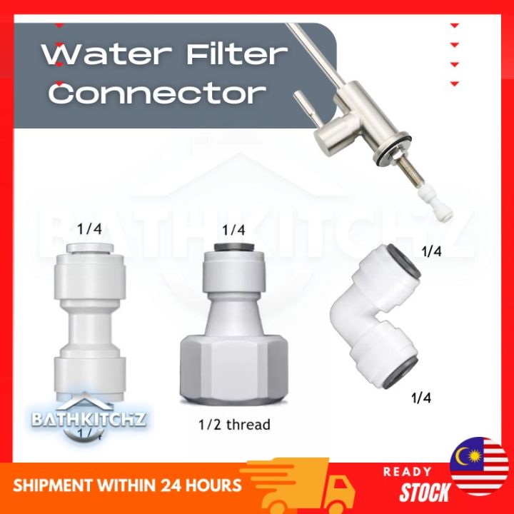 BATHKITCHZ 1/4'' Water Filter Fitting Water Fitting RO Water Fitting RO ...