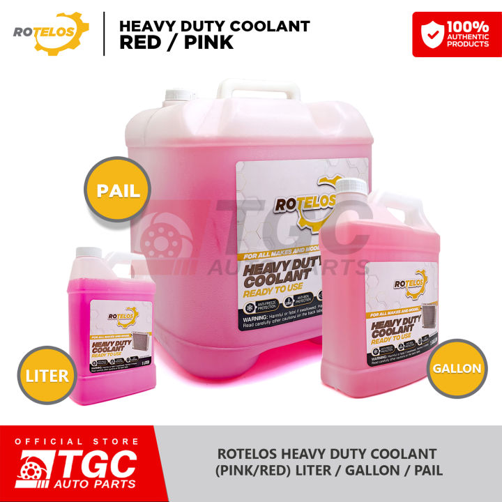 Rotelos Heavy Duty Coolant Ready to use Red -Pink 1L / 1 Gallon (4L ...