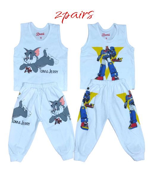 2PAIRS Dido's Terno-Muscle-Pajama for BOY Kids Toddler Age 0-to-7years ...