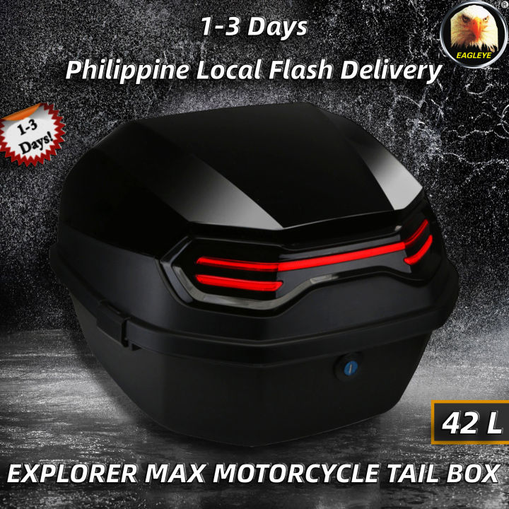 HOME+ 34L Heavy Duty Motor Storage Box X4 Motorcycle Box Extra Large ...