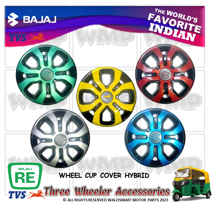 Wheel Cup Hybrid Hybrid Bajaj RE & TVS King 400x8 STD Size | Lazada PH