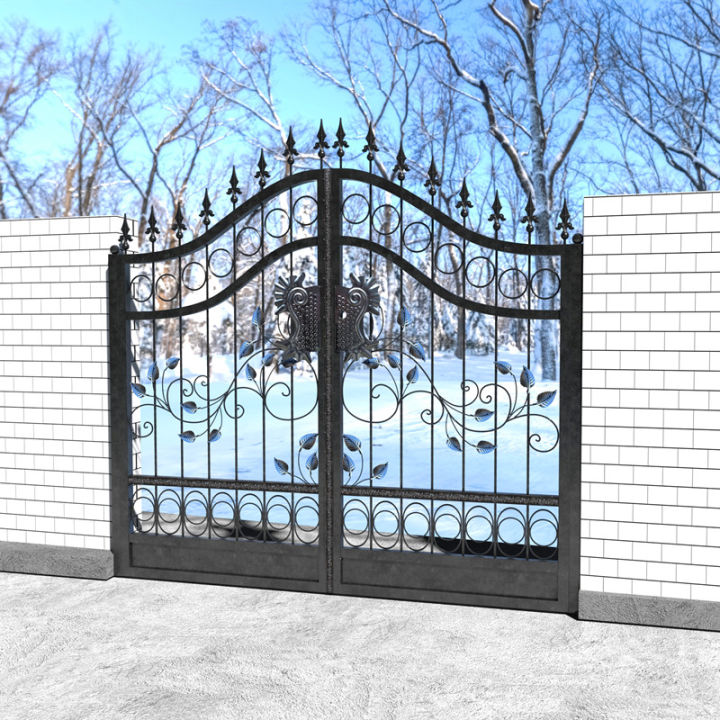 Custom-made European-style wrought iron gate High-grade iron gate ...