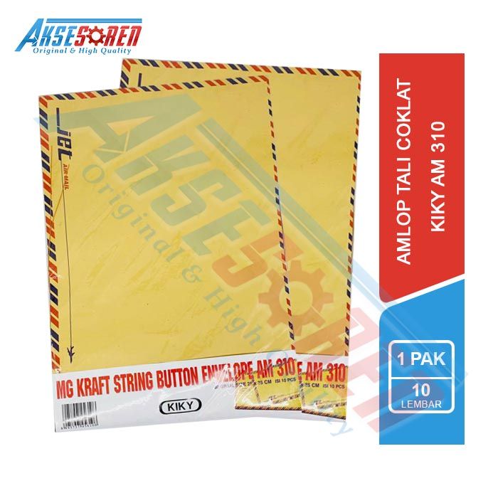 Map Amplop Coklat Tali AM 310 Kiky [1 Pack/10 Lembar] / Amplop Tali ...