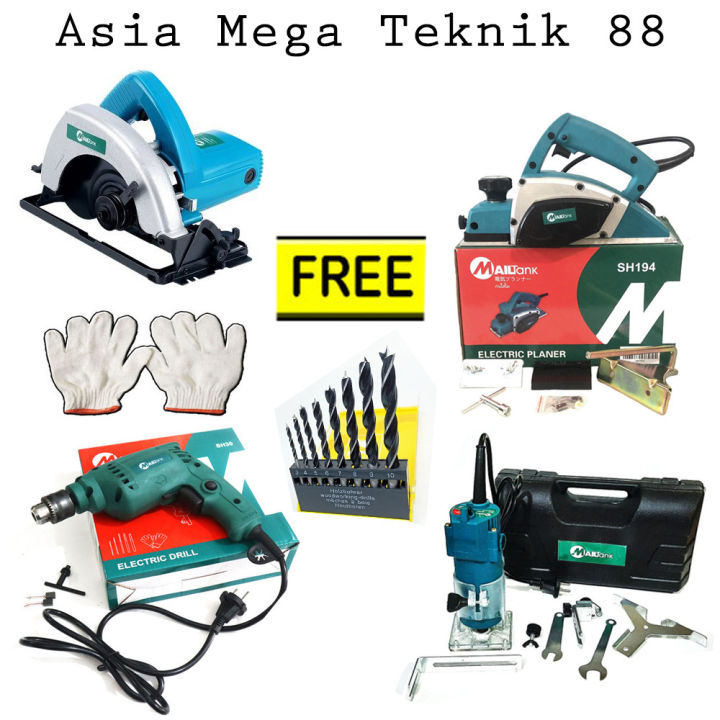 PROMO PAKET TUKANG KAYU!!! Mesin CIRCULAR SAW / MAILTANK MESIN BOR 10 ...