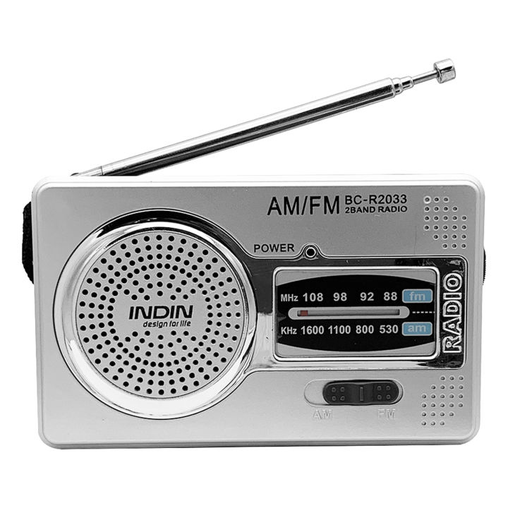 BC-R2033 AM FM Radio Pocket Size Low Power Consumption Built-in Speaker ...