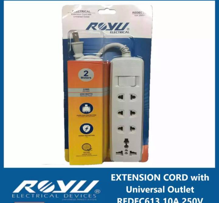 Royu Socket Outlet One Switch One Universal Socket 2 Meters Power Strip ...