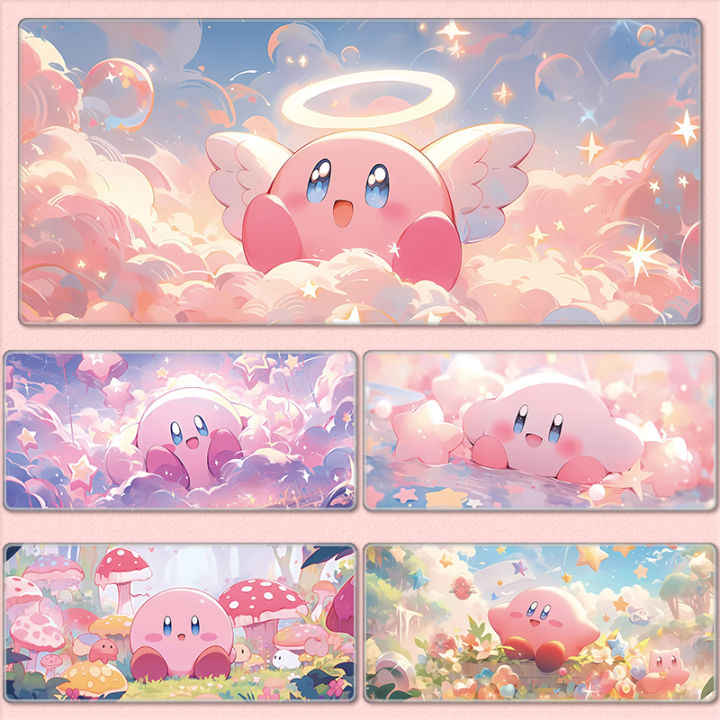 Kirby Mouse Pad Extra Large Cute Cartoon for Girls Laptop Office ...