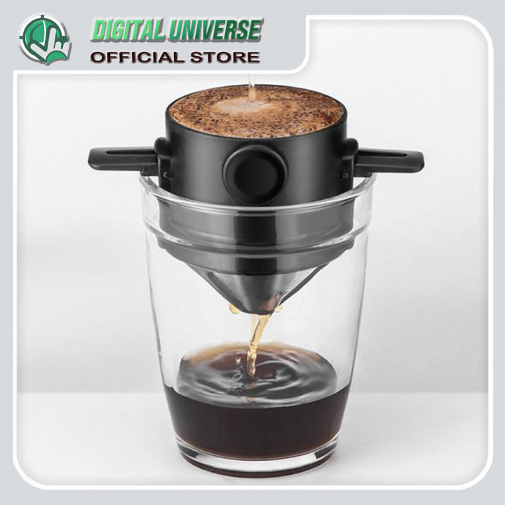 Reusable Paperless Coffee Filter Foldable Coffee Filters Stainless ...