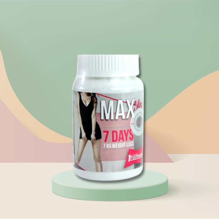 MAX Slimming 7 Days Weight Loss Supplements Fat Burn Formula 30 Pills ...