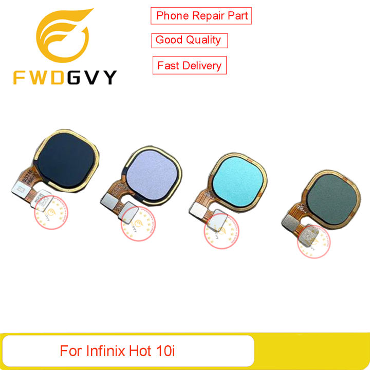 For Infinix Hot 10i Fingerprint Sensor Home Button Touch ID Flex Cable ...