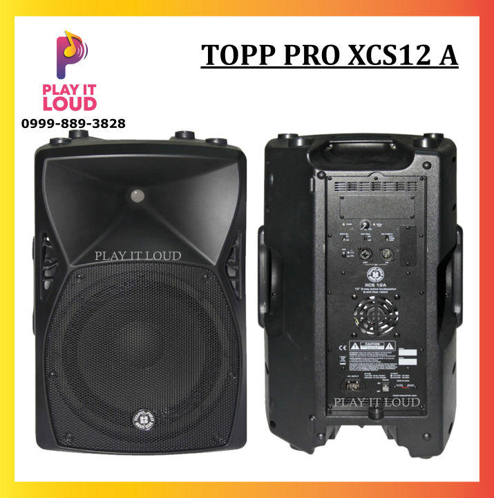 TOPP PRO XCS12A 2-WAY ACTIVE VENTED SPEAKER | Lazada PH