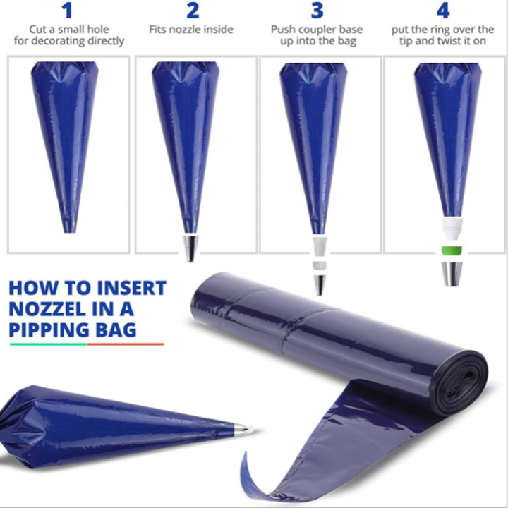 Disposable Disposable pastry bag Flexible 21 inch Piping bag Cake ...