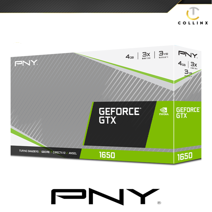 Duty free PNY GeForce GTX 1650 4GB GDDR6 Dual Fan Graphics Card | Game ...