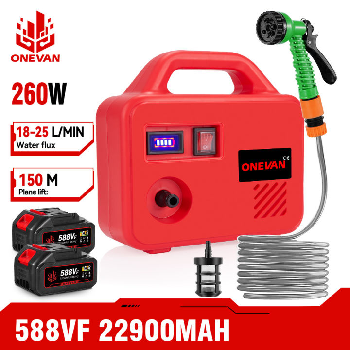 Portable Rechargeable Watering Machine 21V Water Pump Irrigation Pump ...