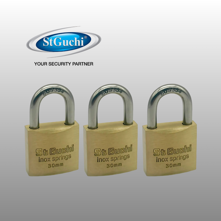 St guchi Padlock Solid Brass SGPL81 Anti rust Inox Springs SUS304 ...