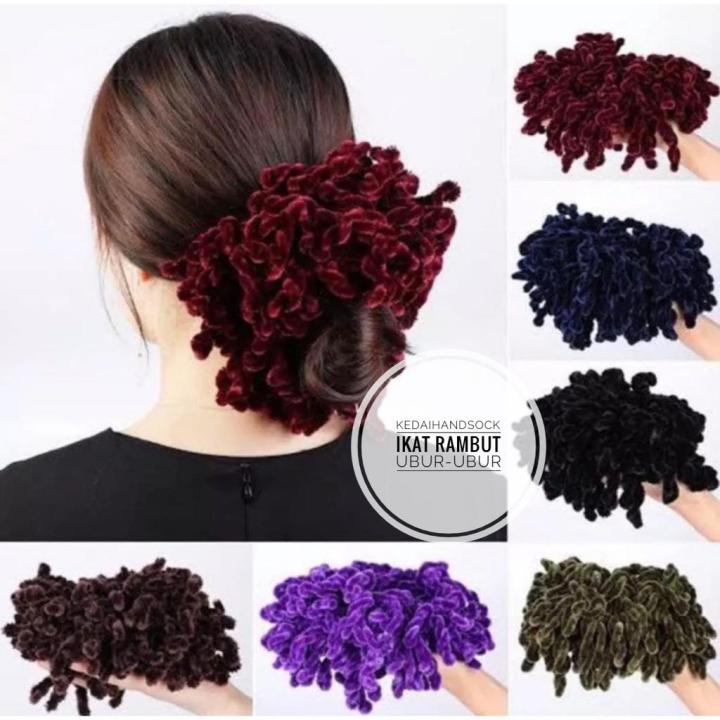 ikat rambut ubur ubur / cepol hijab | Lazada Indonesia