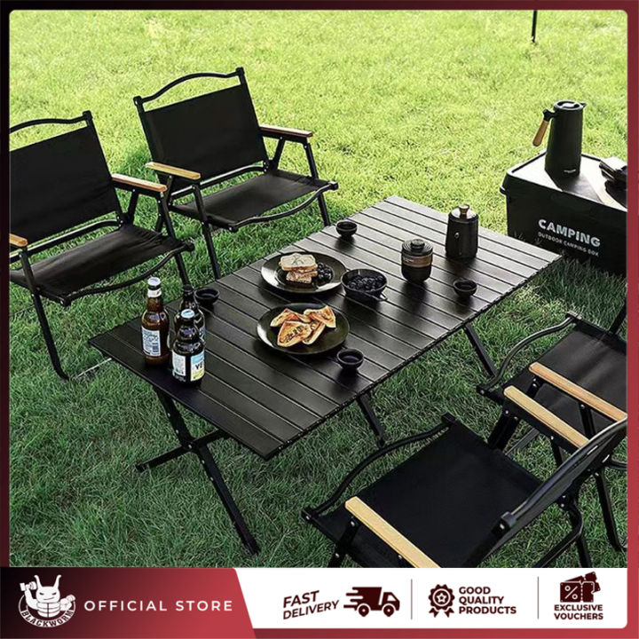 Blackworm Camp tables Carbon steel folding table Outdoor Chicken rolls ...