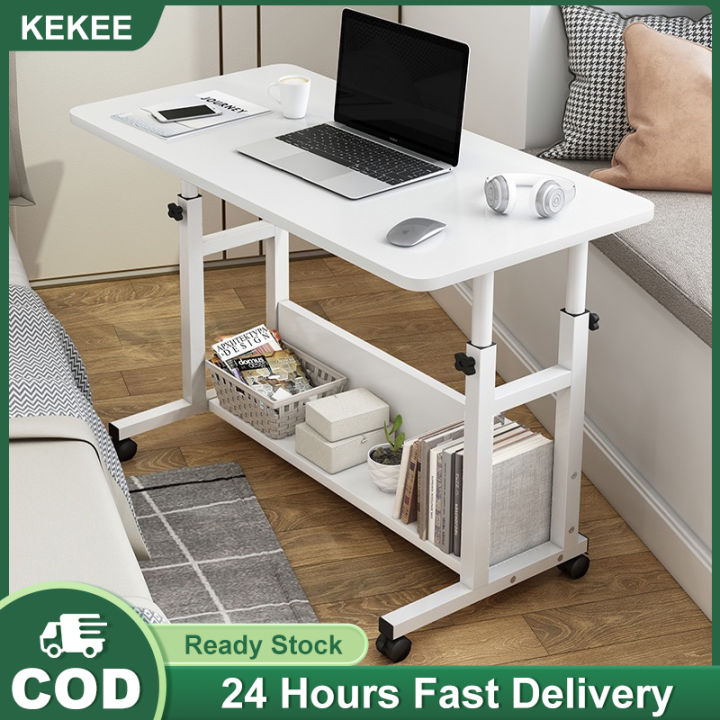 KEKEE Bedside Portable Easy Lifting Laptop Table Height Adjustable with ...