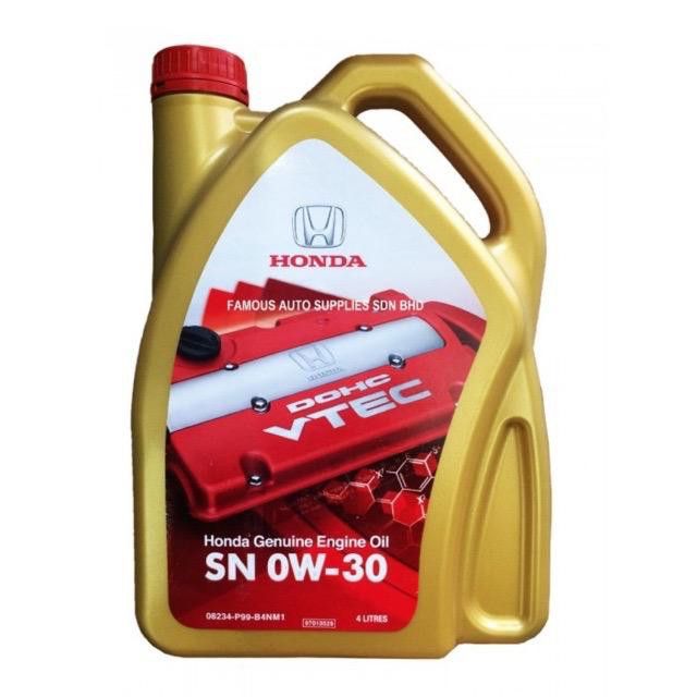 08234-P99-B4NM1 Honda SN 0W30 Fully Synthetic Engine Oil (4 Liter) For ...