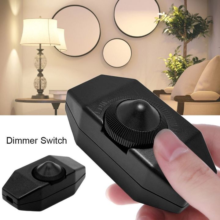 MARRIITT 220V Led Dimmer Switch Controller Knob Inline Dimmer Switch ...