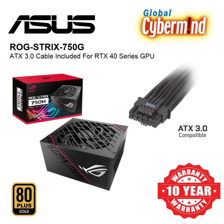 ASUS ROG STRIX (750W/1000W) 80 Plus Gold Fully Modular Power Supply ...