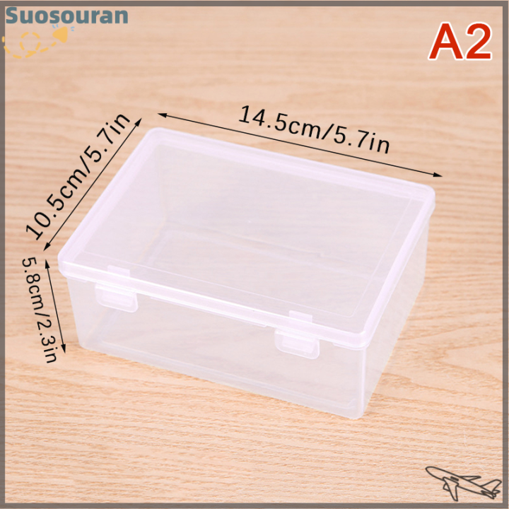【suosouran】🔥🔥 INS Transparent Plastic Storage Box Photocards Holder ...