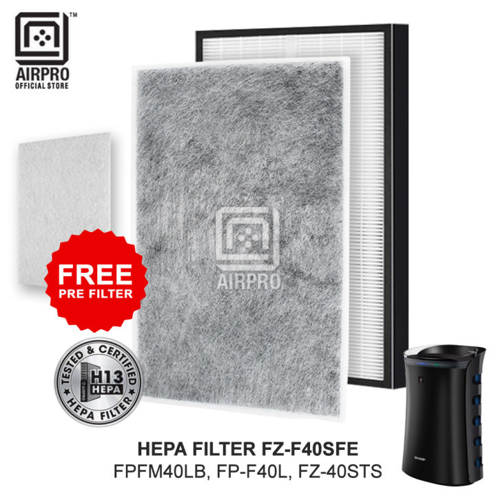 AIRPRO for Sharp FZ F40SFE Air Purifier HEPA H13 Deodorizing Filter for FPFM40LB FP F40L FZ 40STS Lazada Lazada