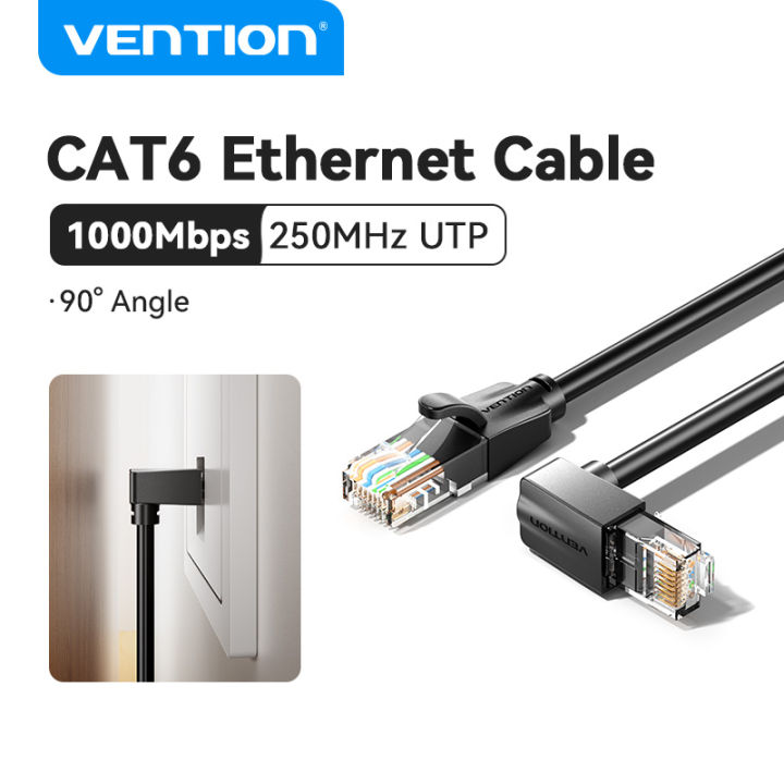 Vention Cat 6 UTP Right Angle Ethernet Patch Cable RJ45 Internet Cable ...