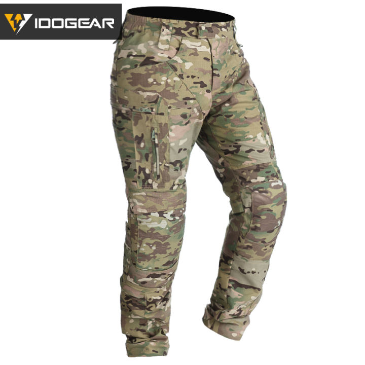 IDOGEAR Tactical UFS Pants With Removable Knee Pads Thigh Pockets Hook ...