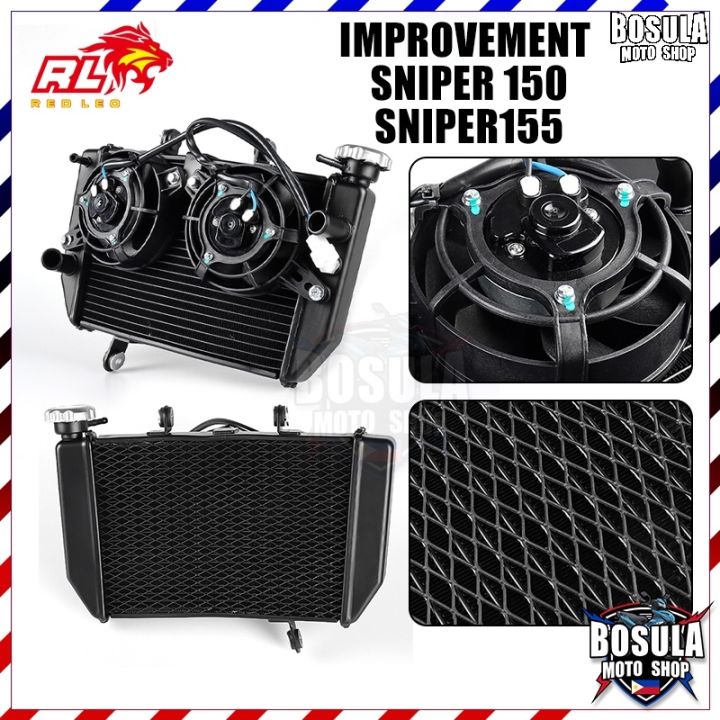 Red Leo Double Radiator Cooling Water Tank Motorcycle Water Tank ...