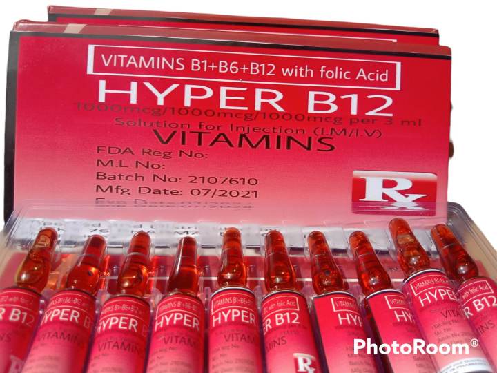HYPER B12 1000MCG with folic acid 3ML FOR COCKS | Lazada PH