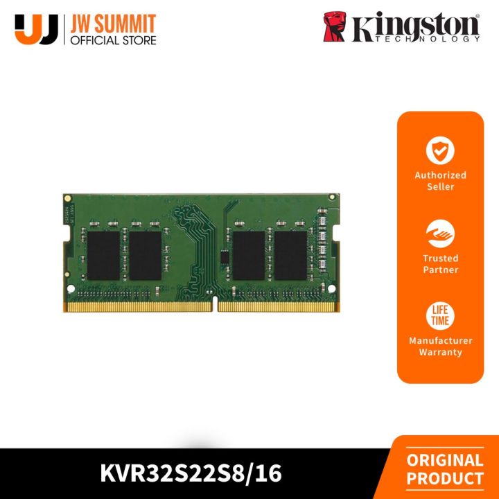 Kingston ValueRAM 16GB DDR4 3200Mhz CL22 SODIMM Laptop Memory ...