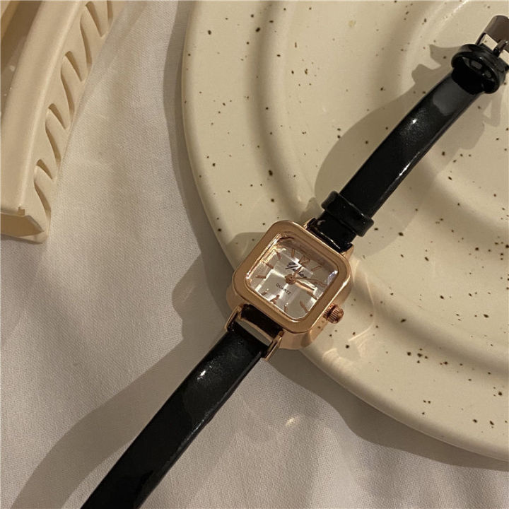 Women watch simple elegant small square watch high quality student ...