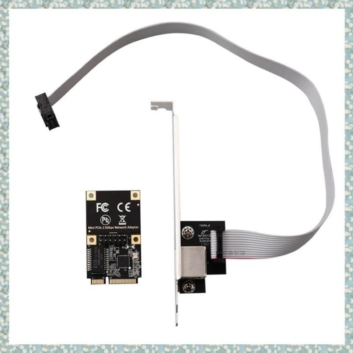 (FIAH) Mini PCIE Single Port Gigabit Network Card 2500M Ethernet ...