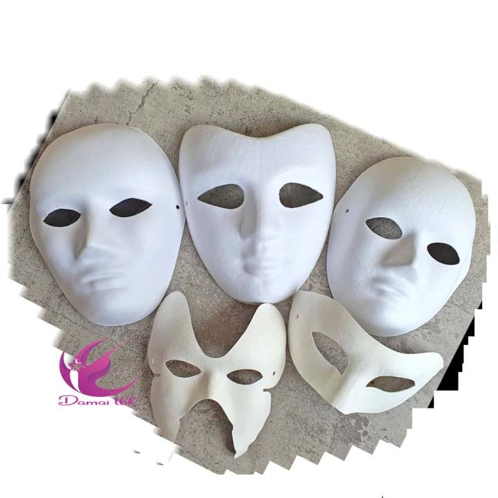 Topeng Lukis Wajah Polos / Topeng Karakter / Topeng Polos / Face MasK ...