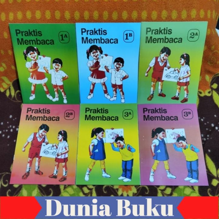 Paket 6 buku Praktis membaca paud & SD jilid 1A - 3B | Lazada Indonesia
