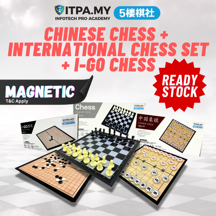 I-GO Chess Set + International + Chinese Chess set | Lazada