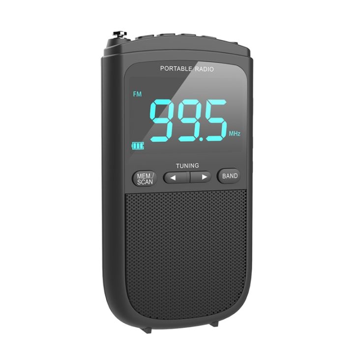 Portable Transistor Radio with Digital Tuning, LCD Screen,Stereo ...