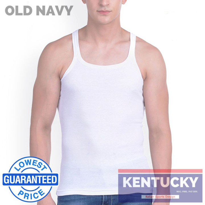 Kentucky Old Navy Style Stretchable Sando Plain White for Adult Men ...