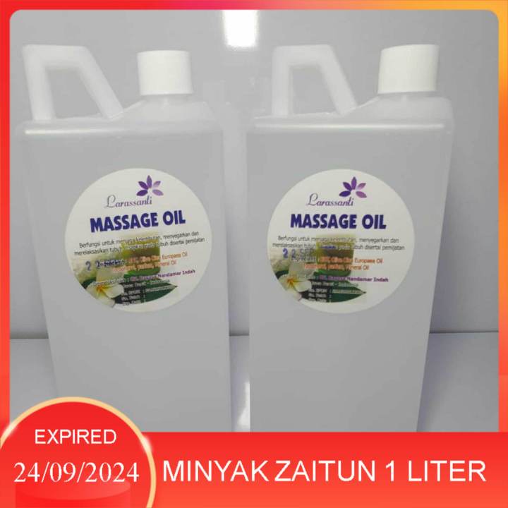 Message Oil Larasanti 1 liter Putih / Zaitun Oil Massage / Massage Oil / Spa Oil / MINYAK PIJAT ...