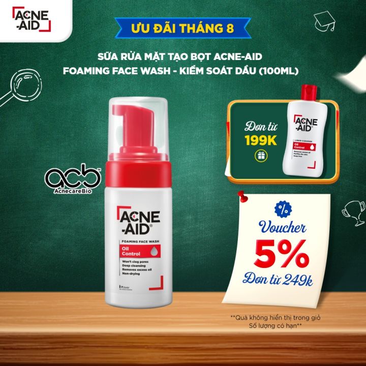 Acne Aid Foaming Face Wash Oil Control 100ml | Lazada.vn